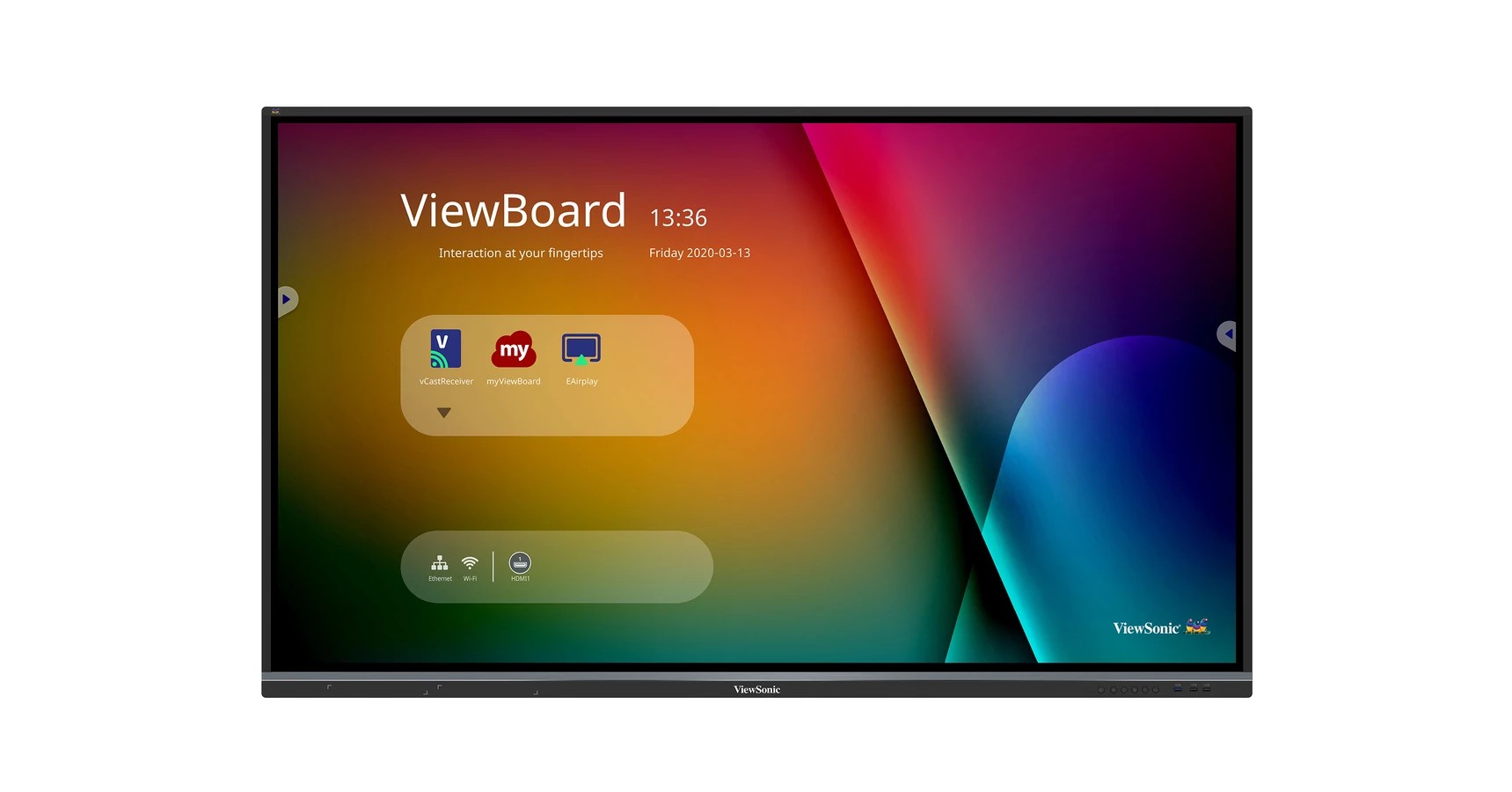 ViewSonic IFP7550-5F interaktív üzleti kijelző, 75, 4K UHD